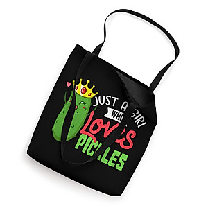 Just A Girl Who Loves Pickles Gift Dill Pickle Cucumber Tote Bag