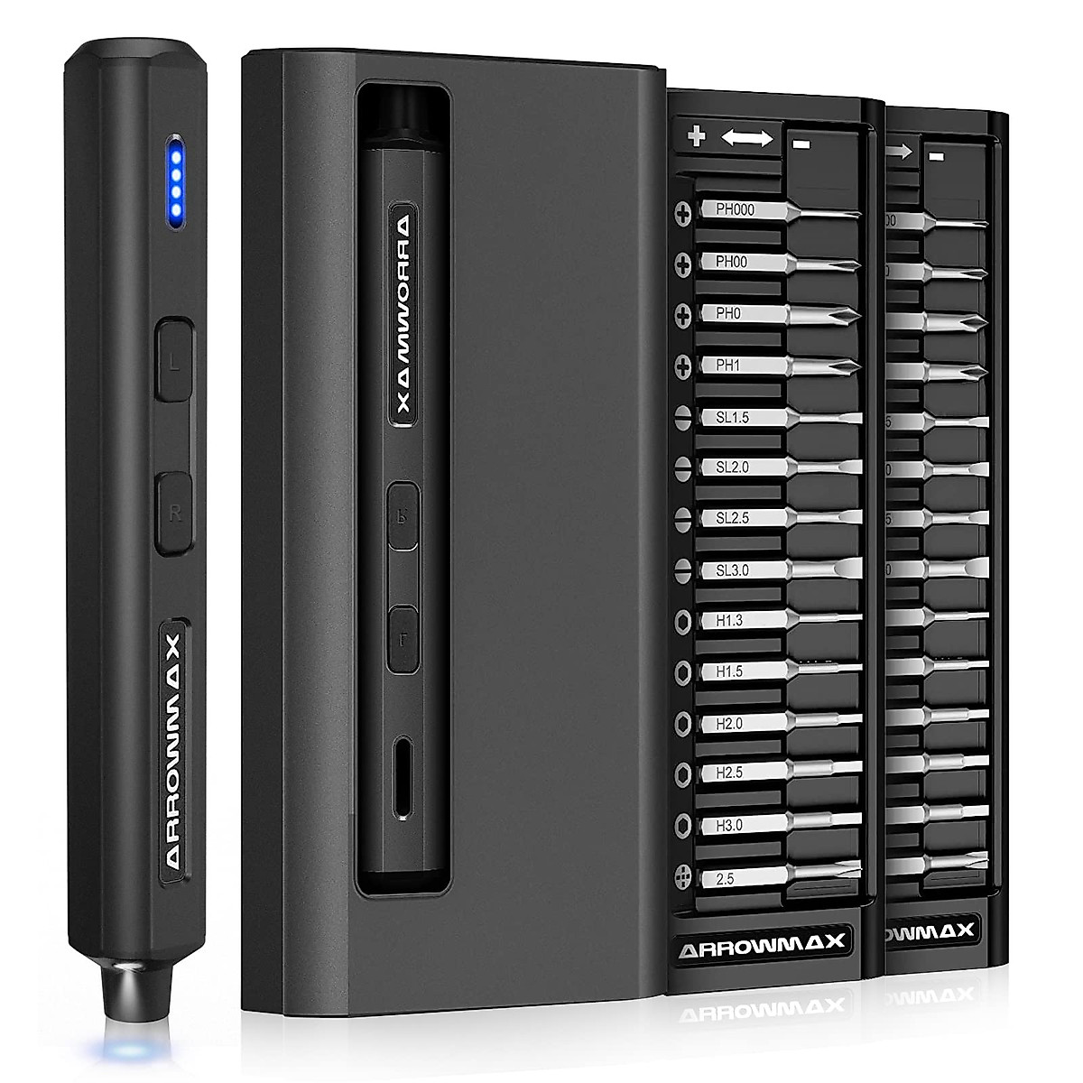 echargeable Portable Repair Tool Kit for Electronics Laptops Glasses Clocks (SES MINI), Black