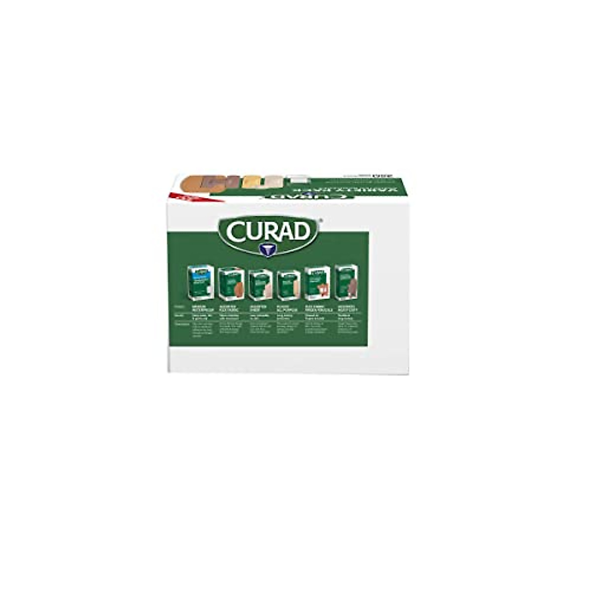 Curad Bulk Variety Pack Assorted Bandages, Flex-Fabric, Waterproof, Plastic, Knuckle, Heavy Duty Bandages (320Count)