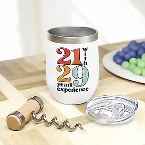 50th Birthday Gifts for Women – Happy 50th Birthday Gifts Wine Tumbler,Turning 50 Year Old Birthday Presents for Mom,Men,Aunt,Sister