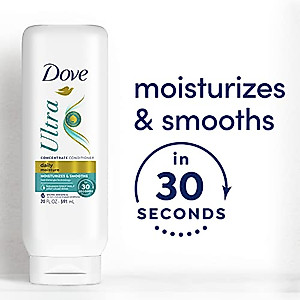 Dove Ultra Daily Moisture Concentrate Conditioner for Dry Hair Moisturizes and Smooths in 30 Seconds, With Fast-Detangle Technology and 2X More Washes 20 oz