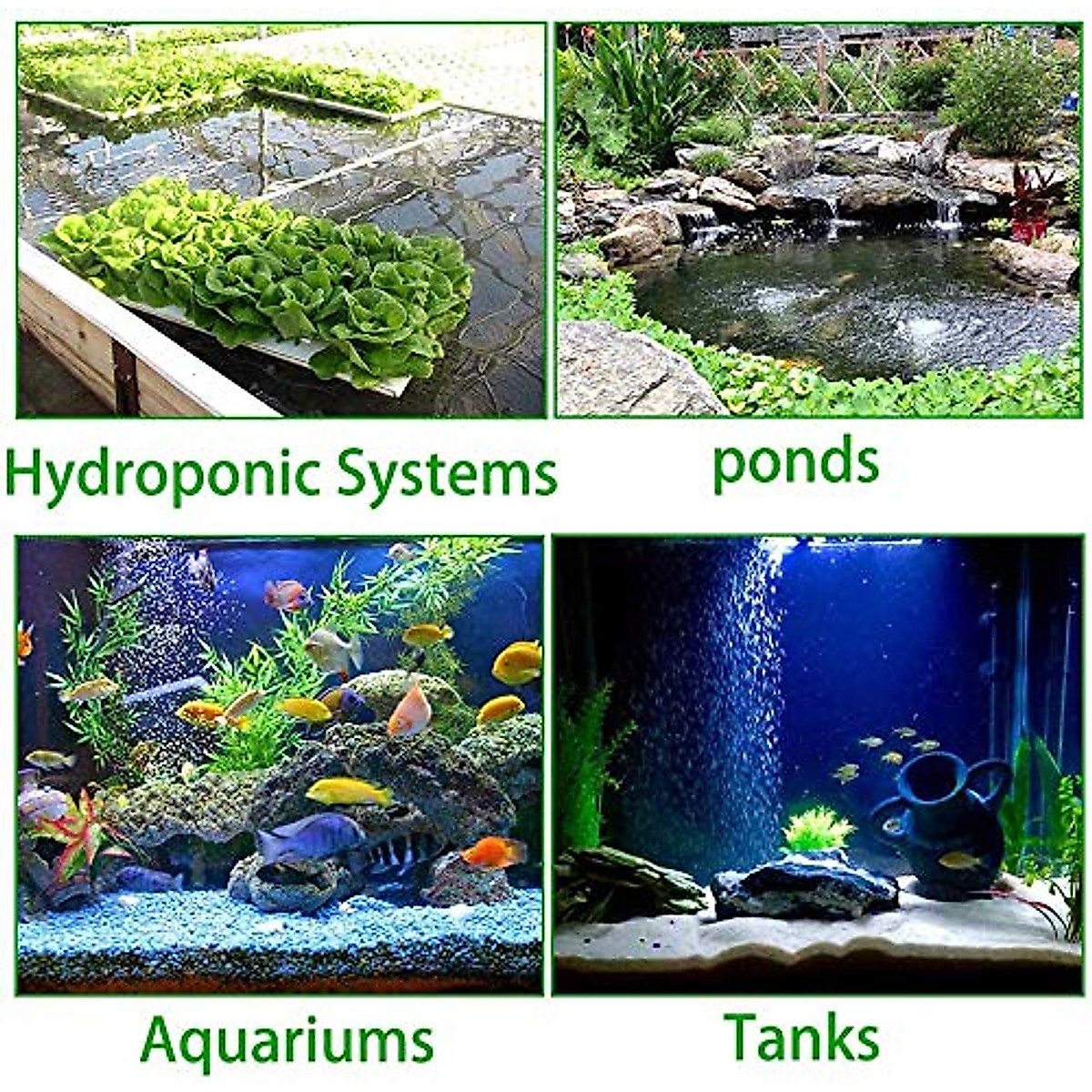 PIVBY 4.2-Inch Air Stone Disc Bubble Diffuser with Suction Cups for Oxygenation in Fresh/Saltwater Tanks, Ponds, Hydroponic, Aquaponics, and as a Decorative Airstone for Aquariums (8 PCS)