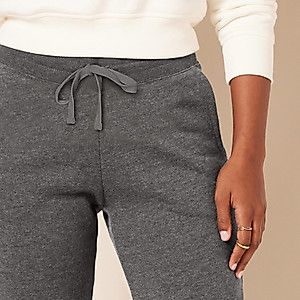 Amazon Essentials Women's Fleece Jogger Sweatpant (Available in Plus Size), Charcoal Heather, X-Large