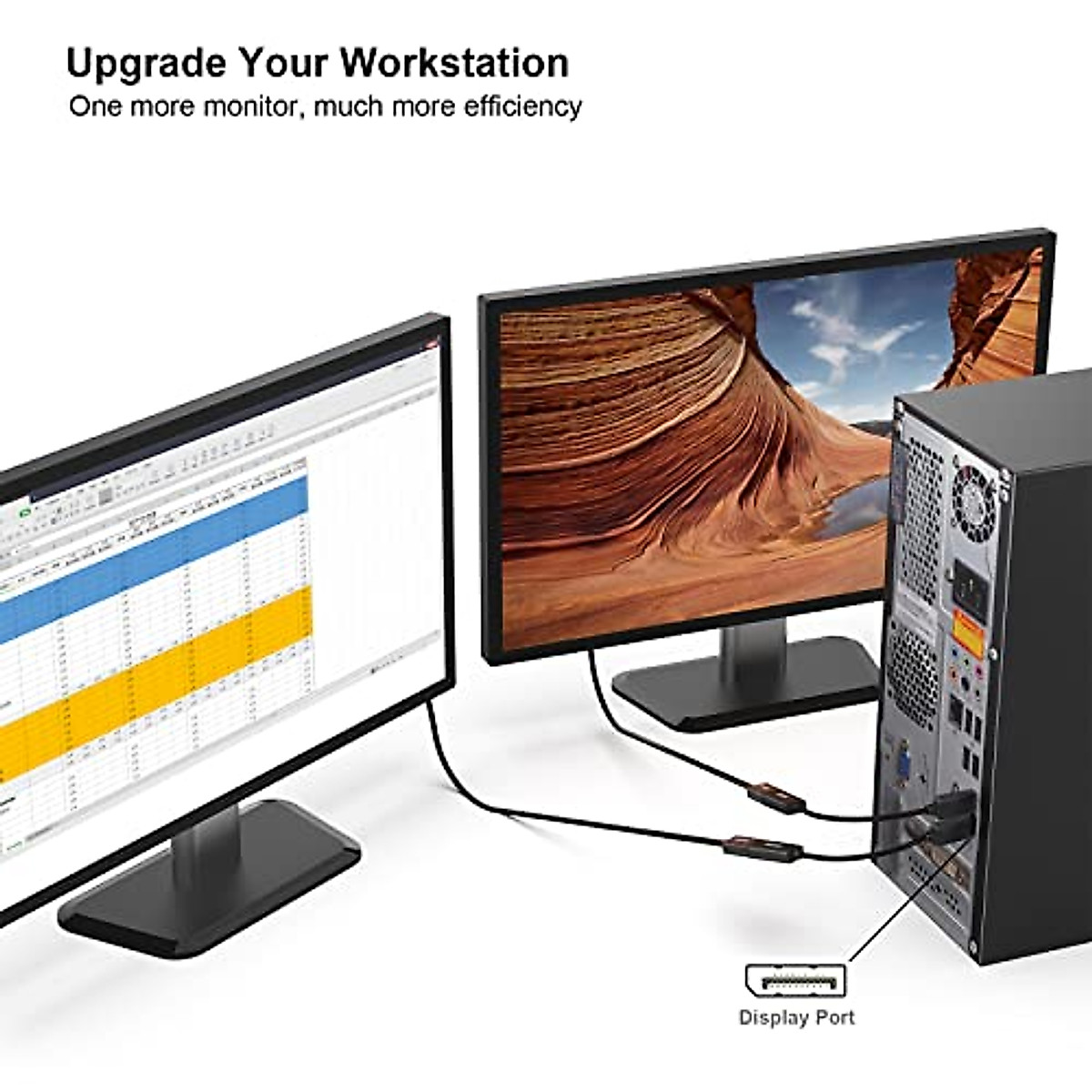 DisplayPort to HDMI, Benfei Gold-Plated DP Display Port to HDMI Adapter (Male to Female) Compatible for Lenovo Dell HP and Other Brand