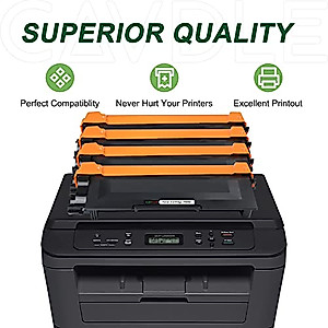 CAVDLE 4 Packs Compatible Toner Cartridge Replacement for Brother TN660 TN630 for use with Brother HL-L2300D HL-L2320D HL-L2340DW HL-L2360DW HL-L2380DW MFC-L2700DW MFC-L2720DW DCP-L2540DW