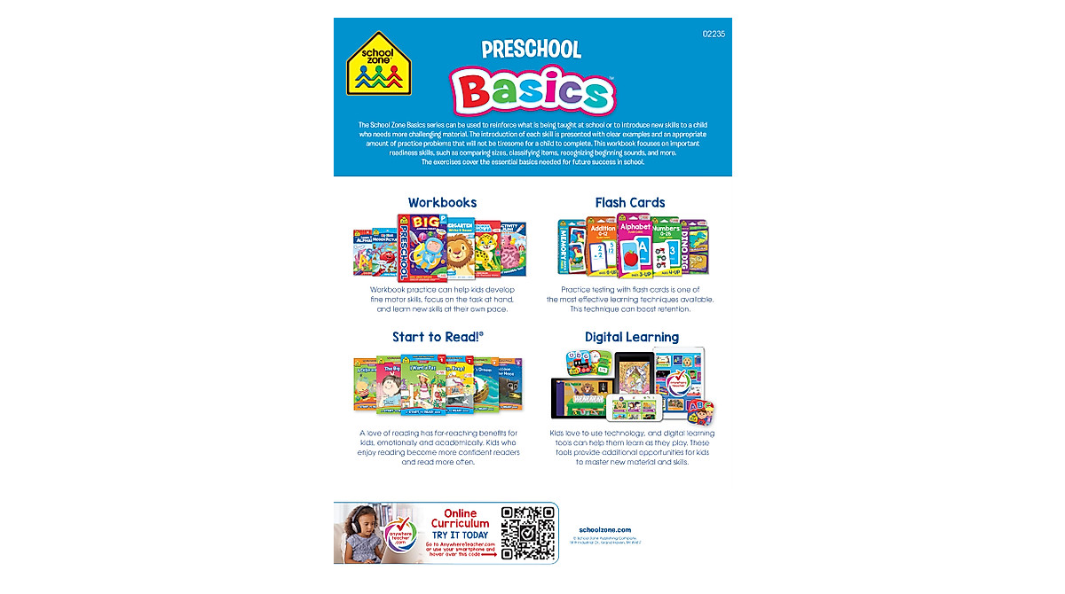 Preschool Basics Workbook for Ages 3-5 | Fun Educational Activities