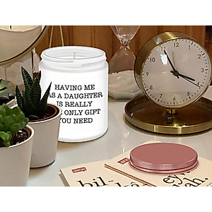 Gifts for Dad from Daughter - Funny Birthday Gifts for Dad from Daughter, Fathers Day Dad Birthday Thanksgiving Christmas Candle Gifts from Daughter