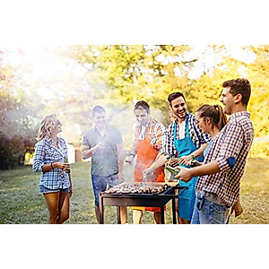 Fire Pit Mat 31 inchx47 inch, Duty Outdoor Patio Grill Mat with Reflective Strip, Heat Resistant Fire Pit Mat Grill Mat for BBQ, Camping, Patio, Garden, Backyard, Picnic, Orange