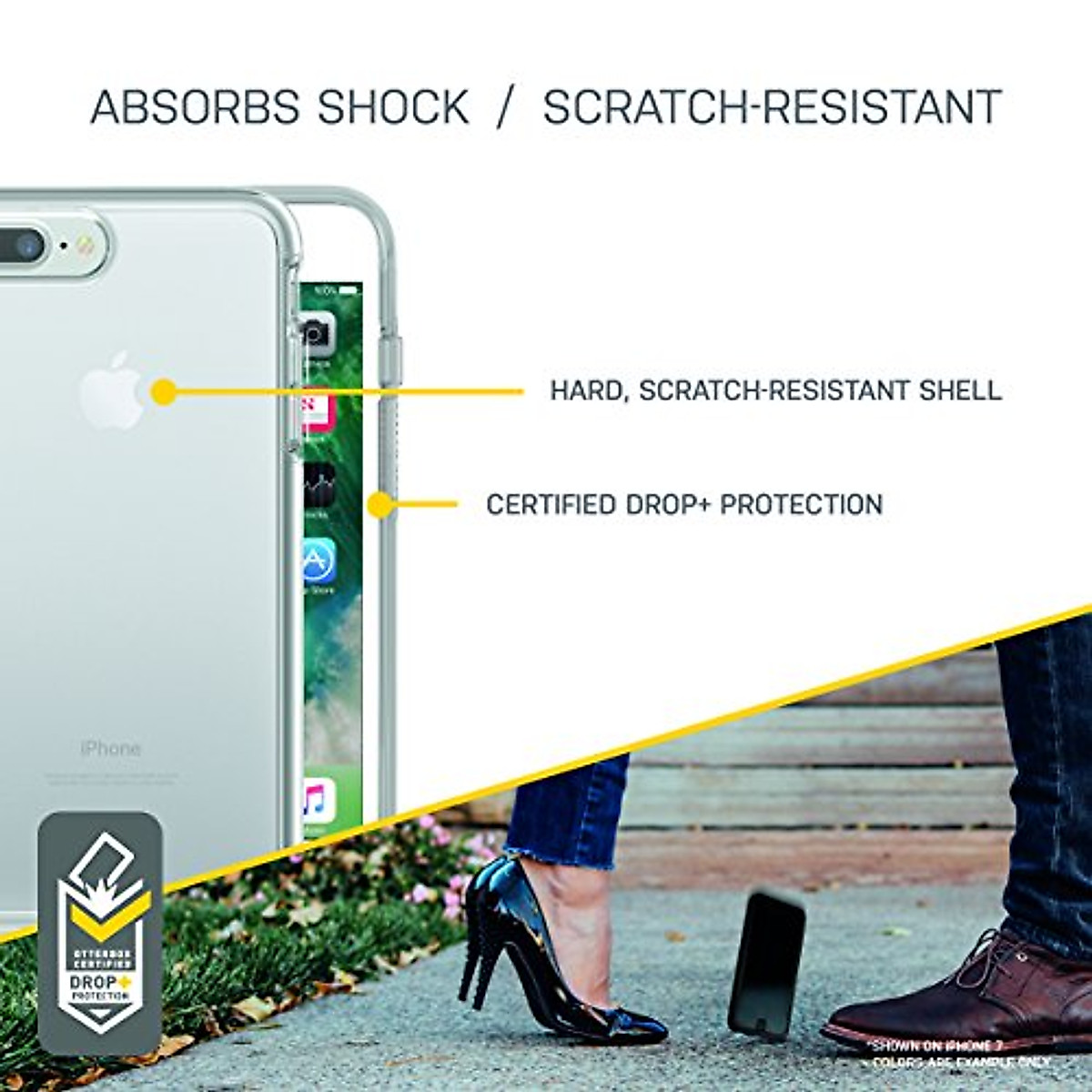 OtterBox IPhone 8 PLUS & IPhone 7 PLUS (ONLY) Symmetry Series Case - CLEAR, Ultra-Sleek, Wireless Charging Compatible, Raised Edges Protect Camera & Screen