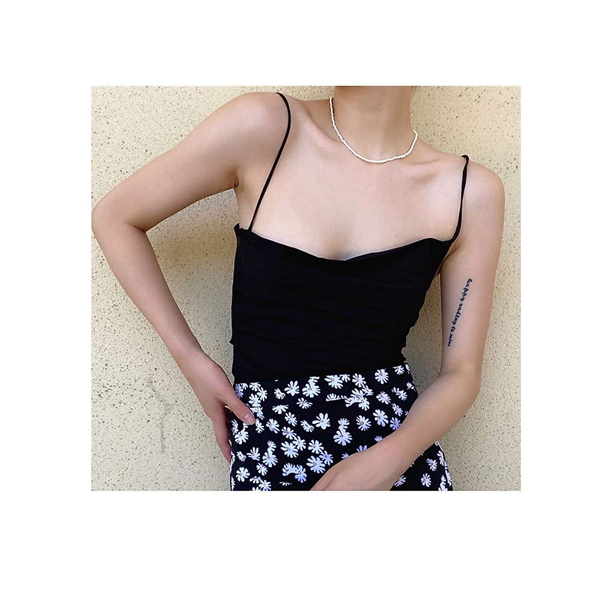 Ziper Women Bohemian White Beaded Choker Glass Necklaces Jewelry Gifts for Mom Girlfriend