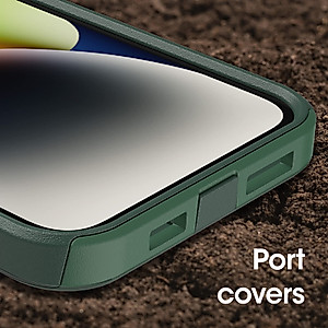 OtterBox iPhone 14 Plus Commuter Series Case - Trees Company (Green), Slim & Tough, Pocket-Friendly, with Port Protection