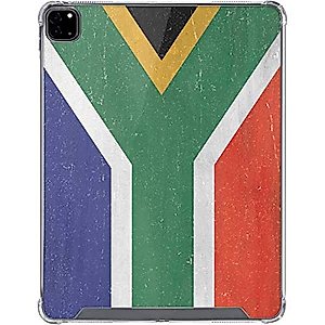 Skinit Clear Tablet Case Compatible with iPad Pro 12.9in (2020) Originally Designed South Africa Flag Distressed Design