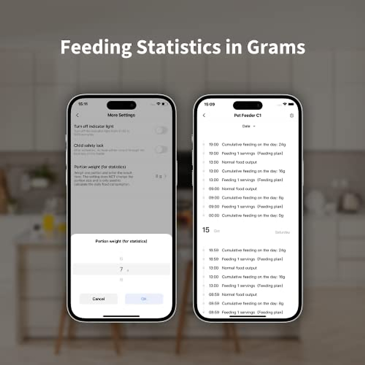 Aqara Smart Pet Feeder C1, REQUIRES AQARA Zigbee 3.0 HUB, Automatic Feeder for Cats and Dogs, Auto Cat Food Dispenser with APP Control, Can be Controlled by Google, Alexa, Siri, Works with SmartThings