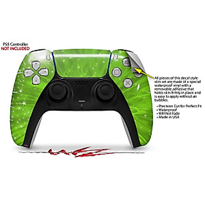 WraptorSkinz Skin Wrap compatible with Sony PS5 DualSense Controller Stardust Green (CONTROLLER NOT INCLUDED)