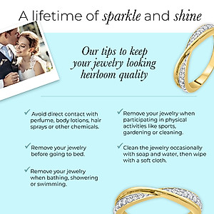 La Joya 1/4 CT TW Certified Lab Created Diamond Bands for Women - Solid 10k White Gold Diamond Wedding Rings, Anniversary Bands, Promise Rings And Stackable Bands - Women's Diamond Ring Size 7.5