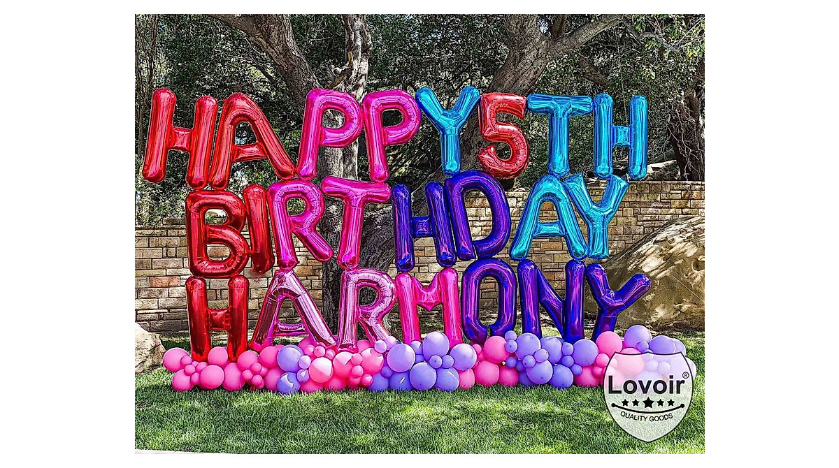 Lovoir 40 Inch Red C Balloon for Birthday Parties