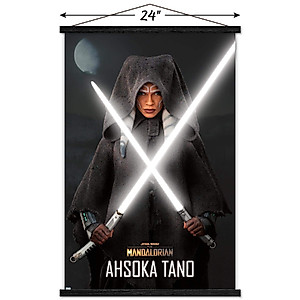 Star Wars The Mandalorian Season 2 - Ahsoka Lightsabers Wall Poster with Magnetic Frame