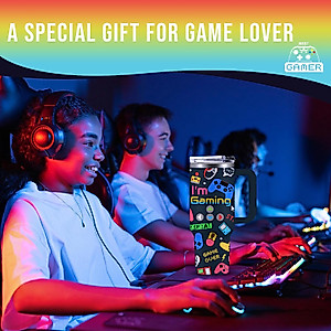 Gamer Gifts for Men Boys, 40oz I'm Gaming Do Not Disturb Tumbler Cup, Teen Boy Gifts Gaming Stuff, Game Lover Gifts for Gaming Mugs, Game Presents for Son Boyfriend Birthday Christmas Gifts for Men