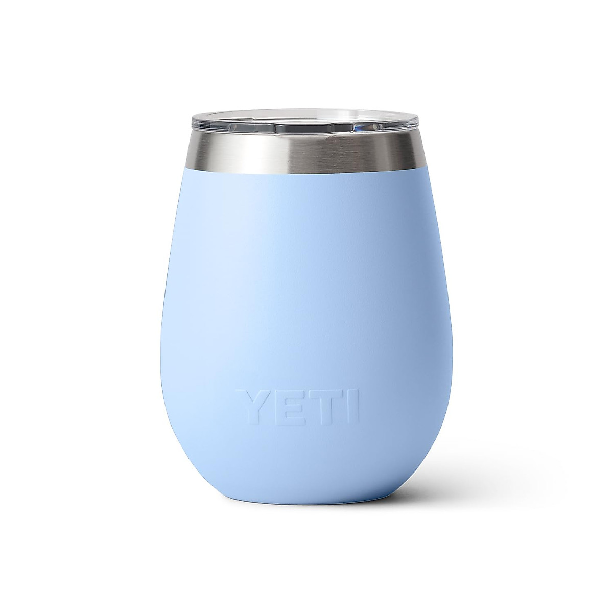 YETI Rambler 10 oz Wine Tumbler, Vacuum Insulated, Stainless Steel with MagSlider Lid, Big Sky Blue