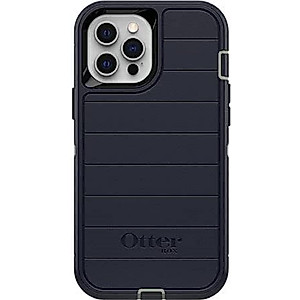 OtterBox DEFENDER SERIES SCREENLESS Case Case for iPhone 12 Pro Max - VARSITY BLUES (DESERT SAGE/DRESS BLUES)