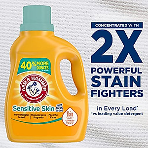 Arm & Hammer Sensitive Skin Plus Fresh Scent, 105 Loads Liquid Laundry Detergent, 105 Fl oz