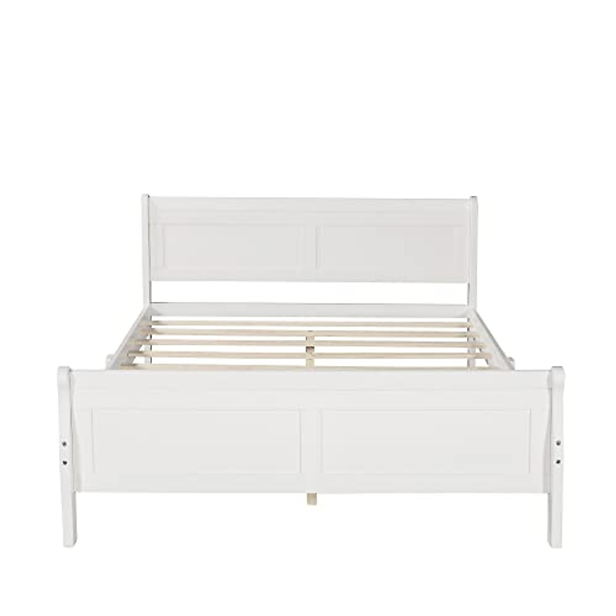 Harper & Bright Designs Full Bed Frame with Headboard and Footboard, Full Size Platform Bed, Wood Kids Full Size Bed Frame for Boys, Girls,No Box Spring Needed,White