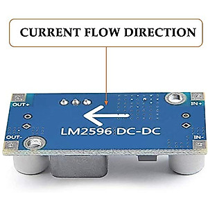Queta 6 Pieces LM2596s DC to DC Buck Converter Step Down Voltage Regulator Power Module 3.2-40V to 1.25-35V 3A High Efficiency DC Voltage Stabilizer Volt Transformer LM2596 DC-DC Buck Converter