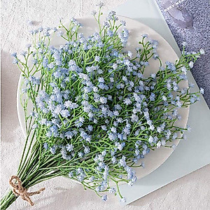 LYLYFAN Babys Breath Artificial Flowers,12 Pcs Gypsophila Real Touch Flowers for Wedding Party Home Garden Decoration