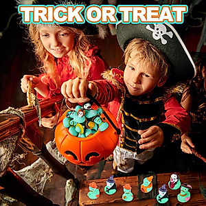 SCIONE 48 Pack Glow in The Dark Halloween Rubber Duck Party Favors, Assorted Rubber Ducks Toys Halloween Party Supplies Trick or Treat Supplies Goodie Bag Fillers Baby Showers Bath Toys for Kids