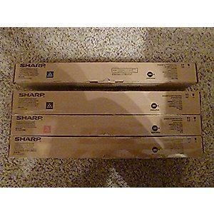 Sharp Part # MX-31NTBA MX-31NTCA MX-31NTMA MX-31NTYA OEM Toner Cartridge Set (Black. Cyan. Magenta. Yellow)