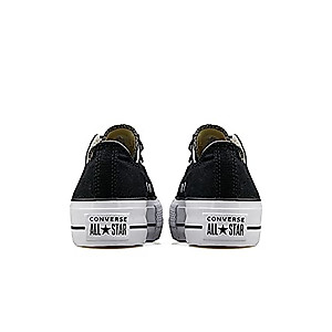 Converse Women's Chuck Taylor All Star Lift Sneakers, Black/White/White, 9 Medium US