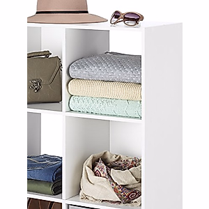 Whitmor 9 Cube Wood Storage Organizer - White (6422-8859-WHT-BB)