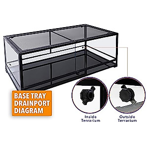 Carolina Custom Cages Terrarium, Extra-Tall Extra-Long 48Lx18Dx36H, Easy Assembly