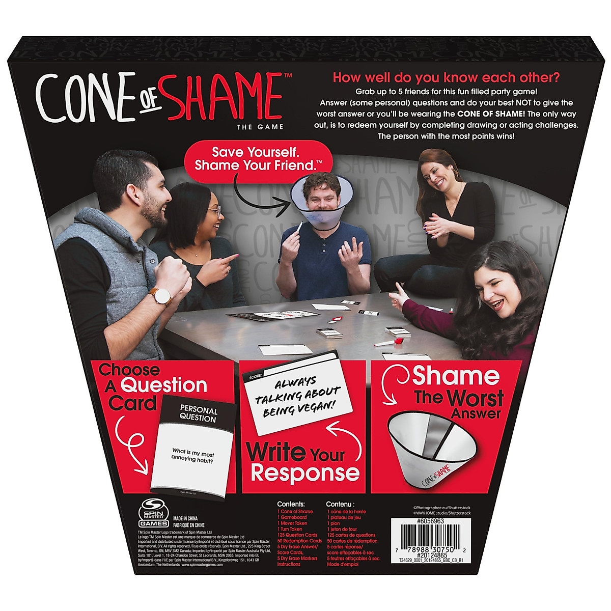 Spin Master Cone of Shame, Guessing Party Game, for Adults and Teens Ages 16 and up