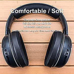 RS120 Cooling Gel Earpads - Compatible with RS120 RS 110 HDR120 Headphones, Hybrid Cooling Gel Replacement Cushion (Hybrid Fabric)