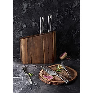 Cangshan N1 Series 6-Piece German Steel Forged Knife Block Set, Walnut Block