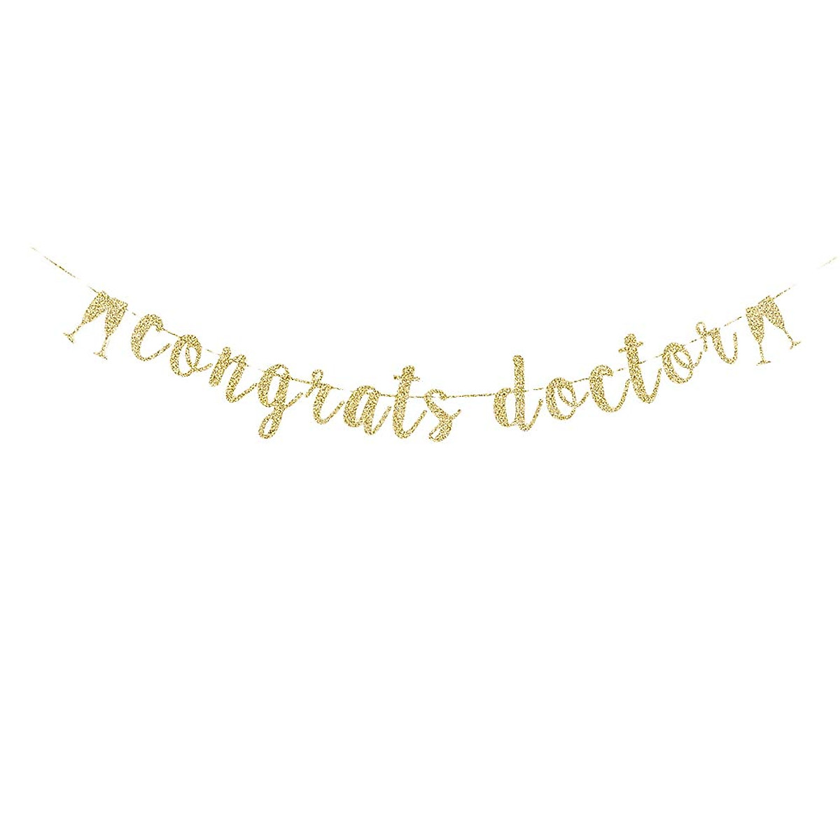Congrats Doctor Banner, Ph.D.， Doctor's Graduations, Being a Doctor Celebration Party Sign Decors