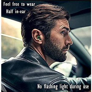 Xmenha Black Wireless Tiny Smallest Invisible Earbuds Hidden Discreet for Work Bluetooth Invisible Hidden Headphones Micro Sleep Mini Earbuds Small Ear Canals Side Sleepers Sleepping Buds