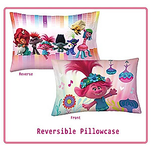 Franco Manufacturing Trolls World Tour 4 Piece Full Size Microfiber Sheet Set