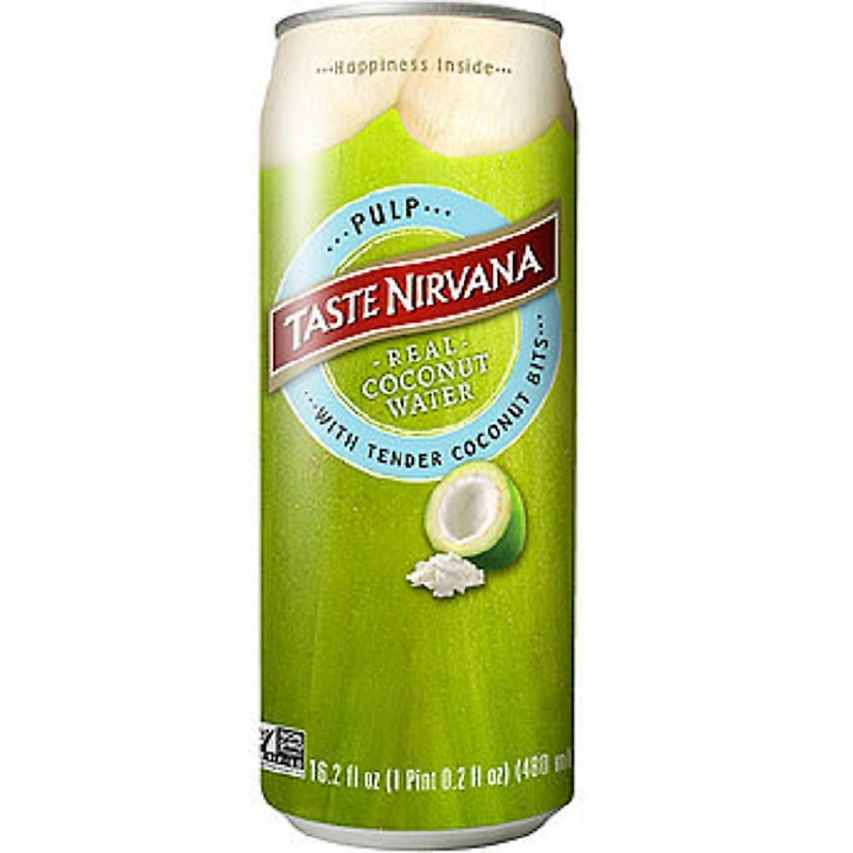 Taste Nirvana Real Coconut Water, Coco Pulp with Tender Coconut Bits, 16.2 Fl Oz (Pack of 12)