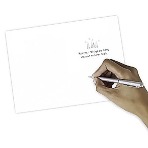 Hallmark Holiday Boxed Cards, Jolly Snowman (16 Cards and 17 Envelopes)