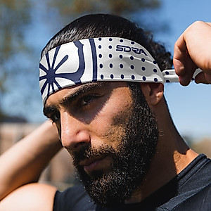 Suddora Daniel-San Lotus Headband, Lightweight and Breathable Tie Style Athletic Headband for Karate, Running, Cycling, Tennis, Versatile Head Gear for Ninja Costumes, Cosplay, Halloween