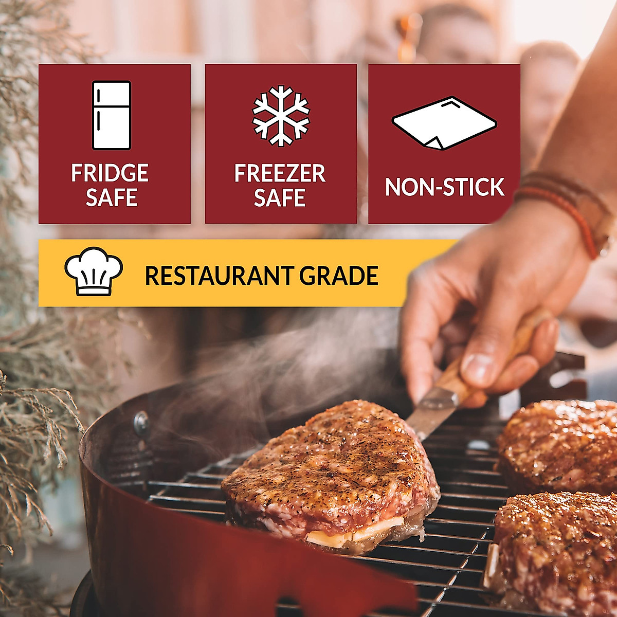 (1500 Pack) Reli. Hamburger Patty Paper (4.5 Inch Round) | Wax Paper | Food Grade Patty Paper,Parchment Paper Sheets| Non-Stick Paper for Burger Press/Separating Frozen Patties,Restaurant-Grade (4.5")