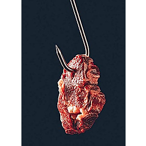 ONLYKXY 8 Inch 6mm Thick Meat Hook, 4 Pieces Meat Hooks for Butchering Hanging Beef Heavy Duty, Stainless Steel S Hooks Utility Hooks for Meat Processing