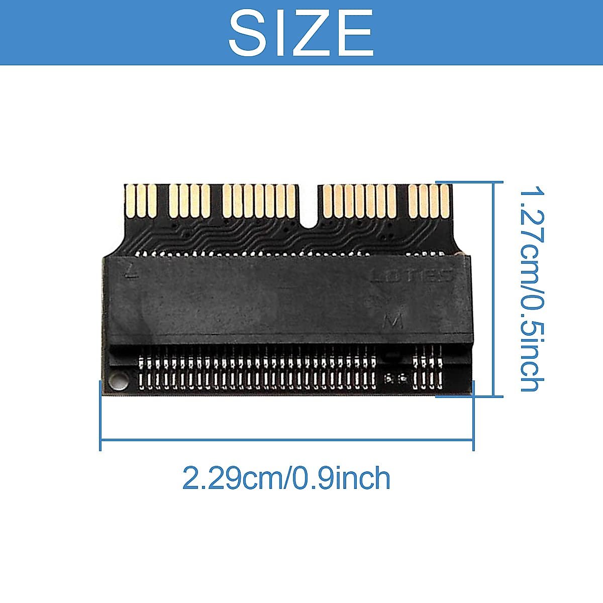 DKARDU NGFF M.2 nVME SSD Adapter Card for MacBook, Upgrade for MacBook 2013-2017 Convert, M.2 PCI-e NVME SSD Replace for MacBook SSD MZ-JPU128T/SD6PQ4M-128G, 2 PCS