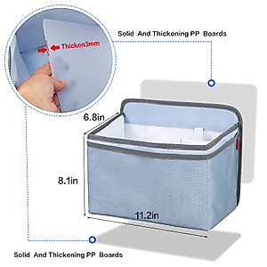 Hanging Diaper Caddy Organizer,Baby Diaper Organizer Bag Storage for Baby Essentials- Baby Diaper Stacker for Crib,S01 BLUE