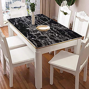 Yancorp Black Marble Contact Paper Black Peel and Stick Wallpaper Self Adhesive Countertop Removable Vinyl Wrap Bachsplash Shelf Liner (11.8" x 78.7")