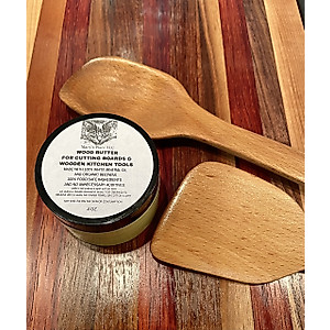 Wood Butter Cutting Board Wax Conditioner for Cutting Boards and Wooden Kitchen Tools 4 oz. Food Grade Protective Mineral Oil Beeswax for Wooden Cutting Boards, Surfaces, and Tools.