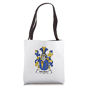 Maloney Coat of Arms - Family Crest Tote Bag