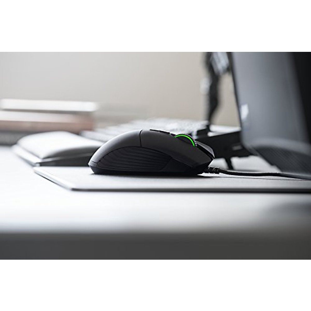 Razer Basilisk Gaming Mouse: 16,000 DPI Optical Sensor - Chroma RGB Lighting - 8 Programmable Buttons - Mechanical Switches - Customizable Scroll Resistance - Classic Black